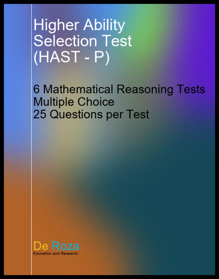 Hast P Set Of 6 Mathematical Reasoning Tests For Higher Ability Selection Test Primary Bebooks